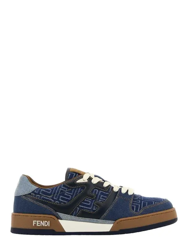 Fendi Denim Match Sneakers - Blue