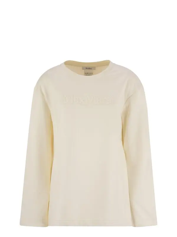 Max Mara Berma Silk And Cotton Sweatshirt - White