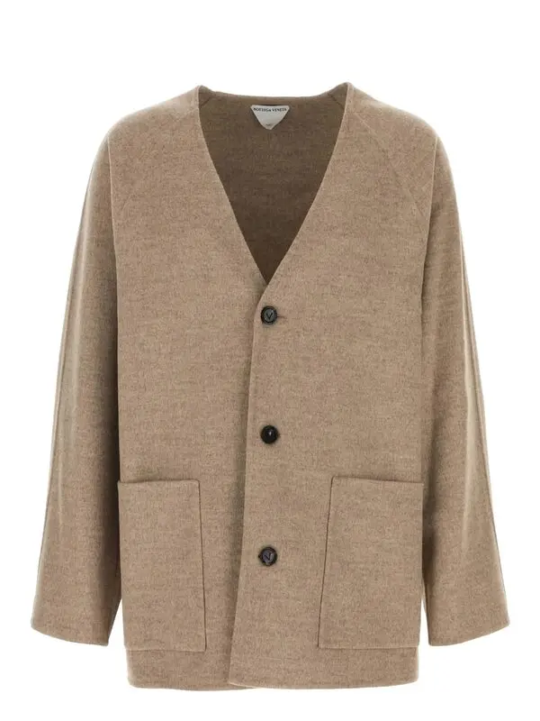 Bottega Veneta Wool Blend Cardigan - Gray