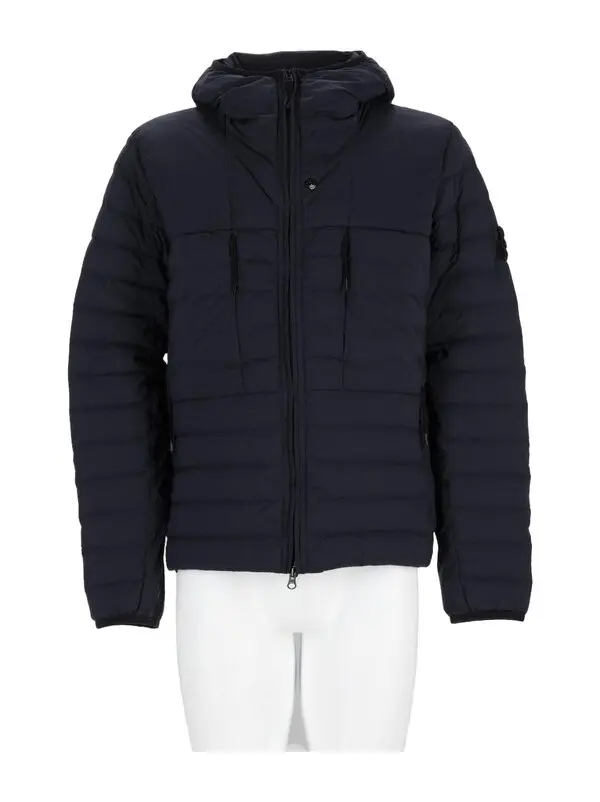 Stone Island Hooded Puffer Jacket - Blue