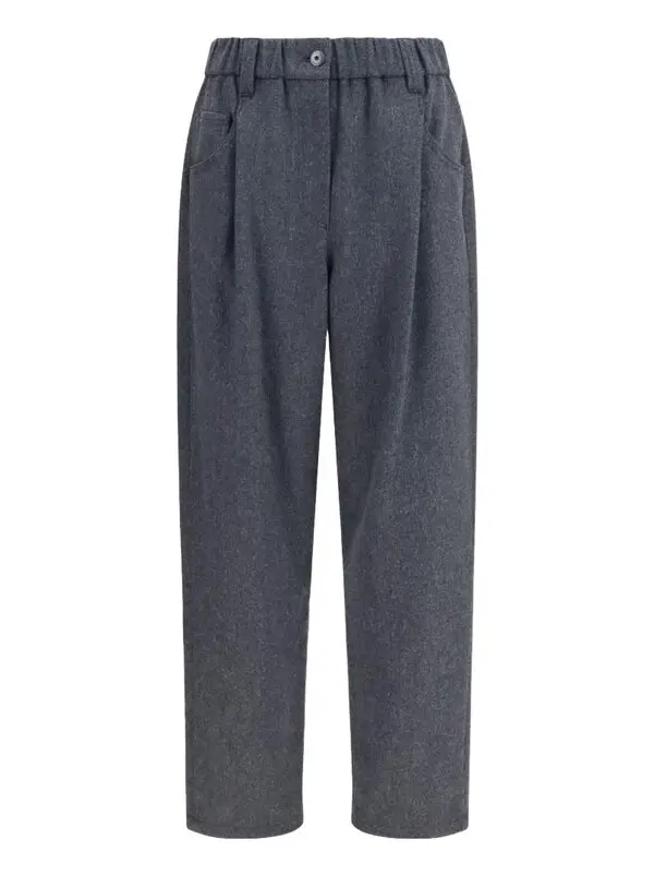 Brunello Cucinelli Wool Blend Trousers - Multicolor