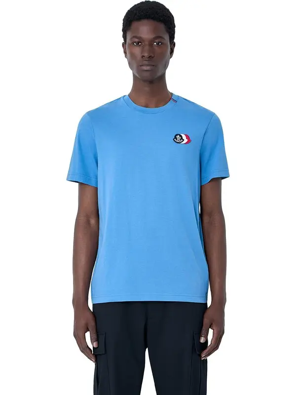 Moncler Cotton Logo T-shirt - Blue