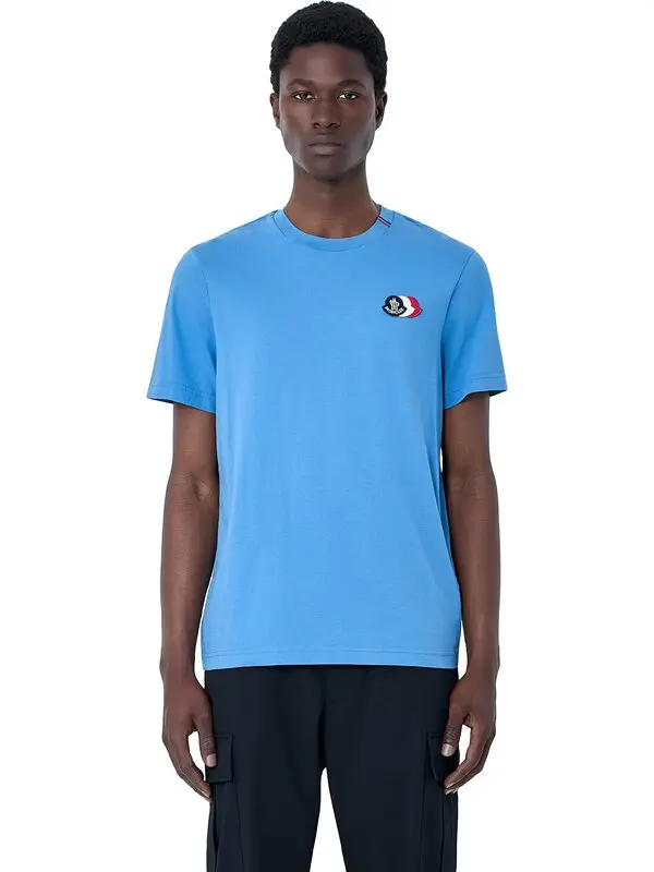 Moncler Cotton Logo T-shirt - Blue