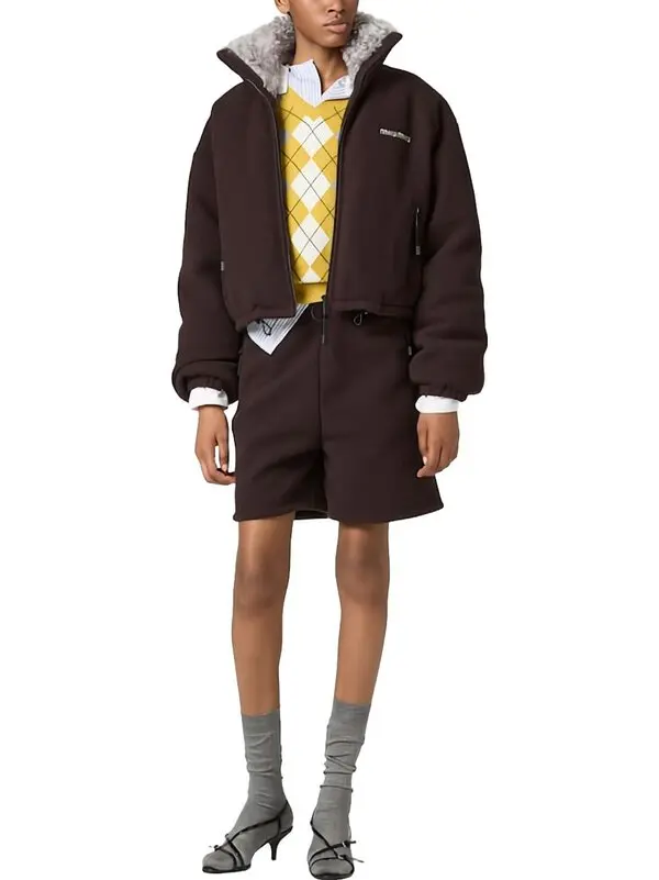 Miu Miu Fleece Down Jacket - Multicolor