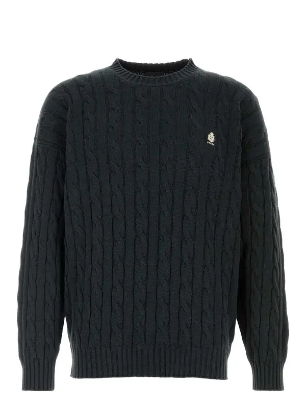 Prada Cable Knit Pullover - Black