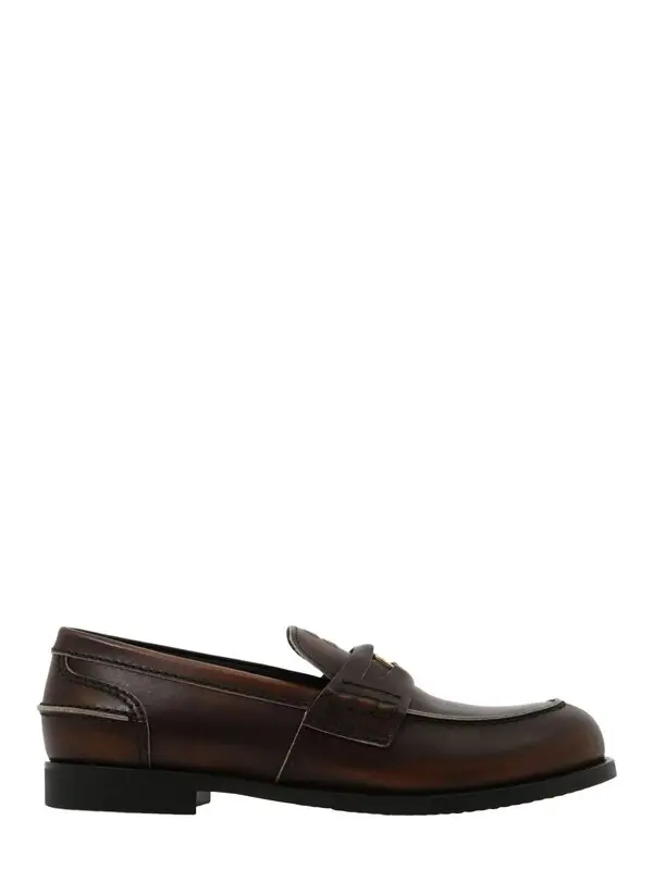 Miu Miu Leather Loafers - Multicolor