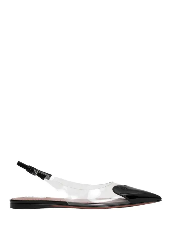 Alaïa Le Cœur Flat Slingbacks - Black