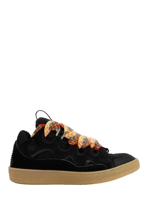 LANVIN Sneakers With Patterned Laces - Black