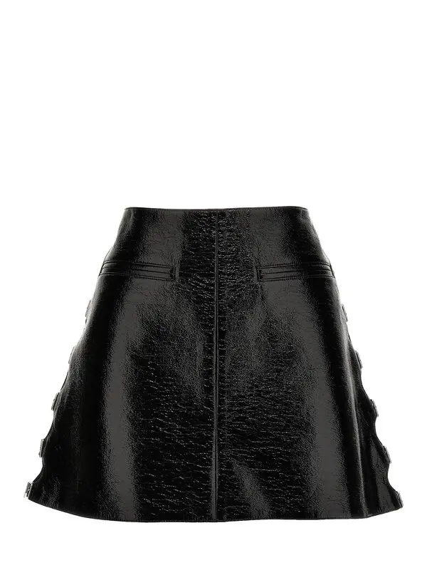 COURREGES Vinyl Miniskirt - Black