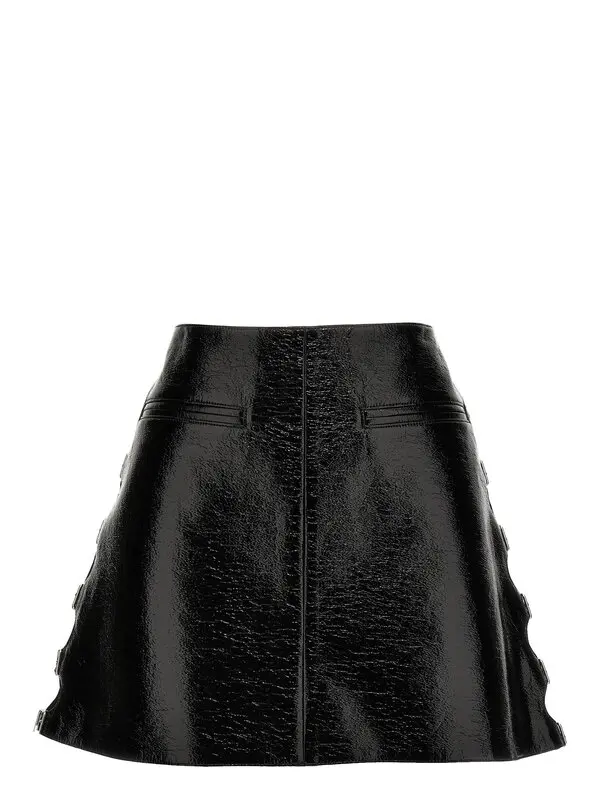 COURREGES Vinyl Miniskirt - Black