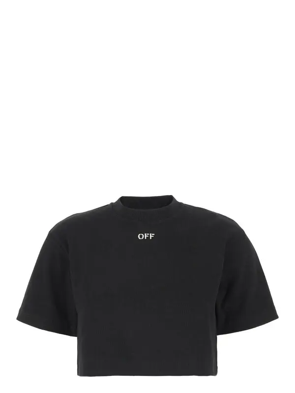 Off-White Cropped T-shirt - Multicolor
