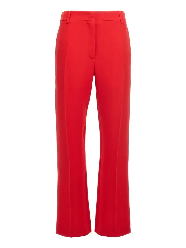 Valentino Garavani Silk Cady Trousers - Red