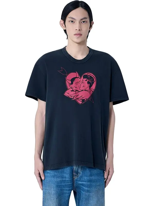Our Legacy Love Story Print T-shirt - Black