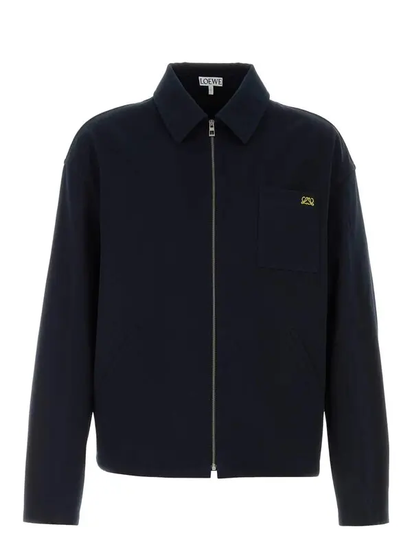 Loewe Navy Cotton Jacket - Blue