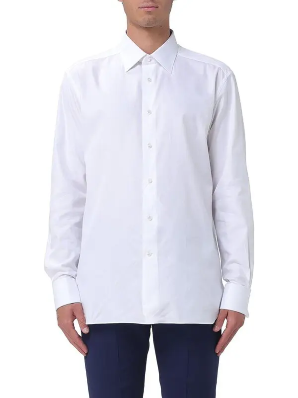 Zegna Cotton Poplin Classic Shirt - White