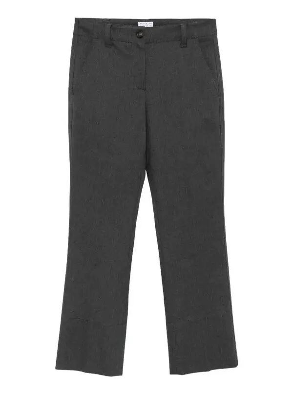 Brunello Cucinelli Cotton Linen Trousers - Multicolor