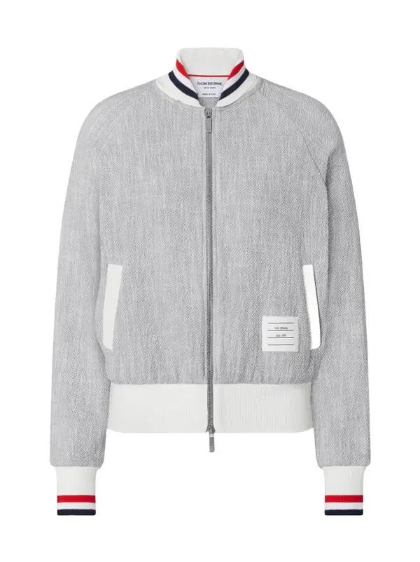 Thom Browne Rwb Cotton Bomber Jacket - Multicolor