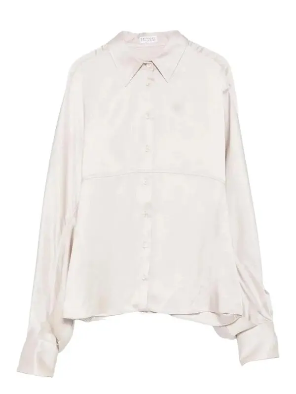 Brunello Cucinelli Silk Button Up Shirt - Multicolor