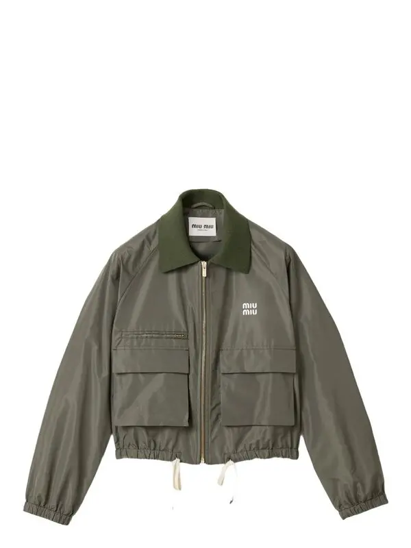Miu Miu Zipped Blouson Jacket - Multicolor