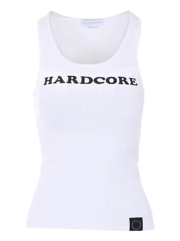 Stella McCartney Hardcore Slogan Tank Top - White