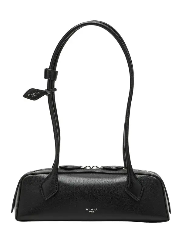 Alaïa Teckel Leather Shoulder Bag - Black
