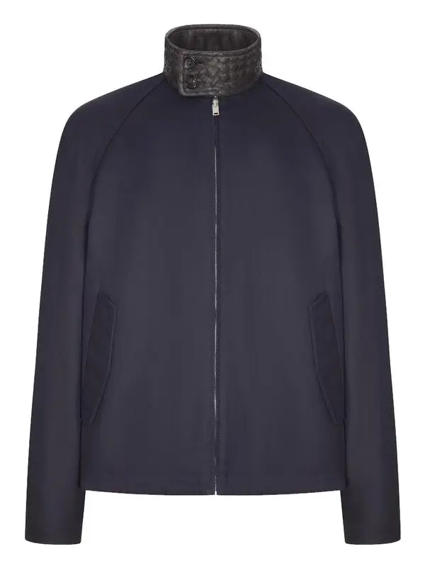 Bottega Veneta Cotton Gabardine Harrington Jacket - Multicolor