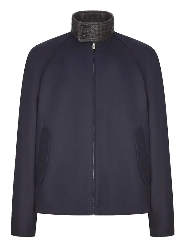 Bottega Veneta Cotton Gabardine Harrington Jacket - Multicolor