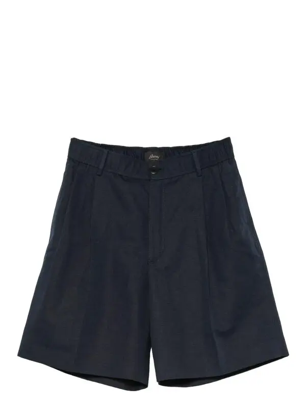 Brioni Bellagio Linen And Cotton Shorts - Multicolor