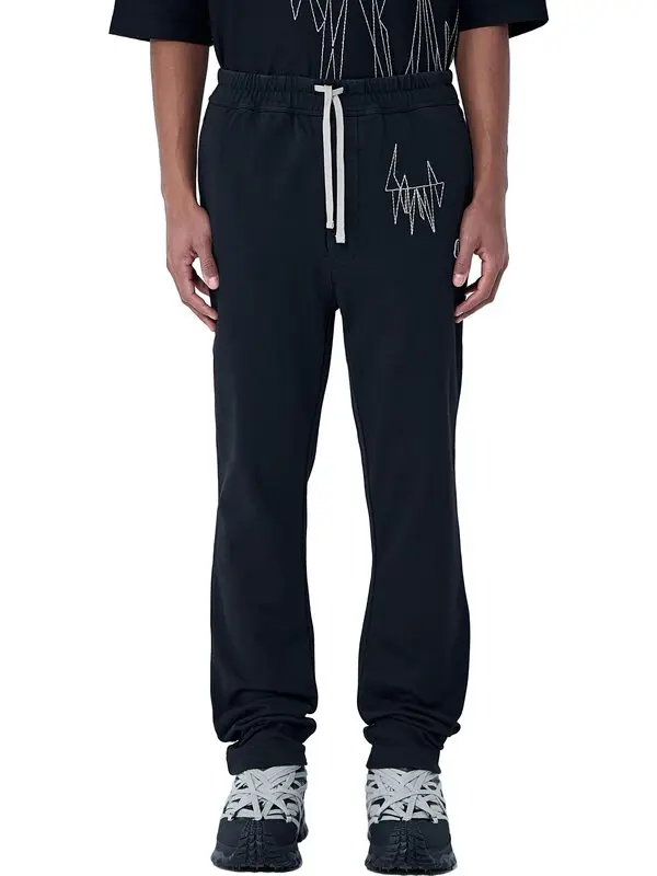Moncler Rick Owens Elasticated Waist Drawstring Pants - Black