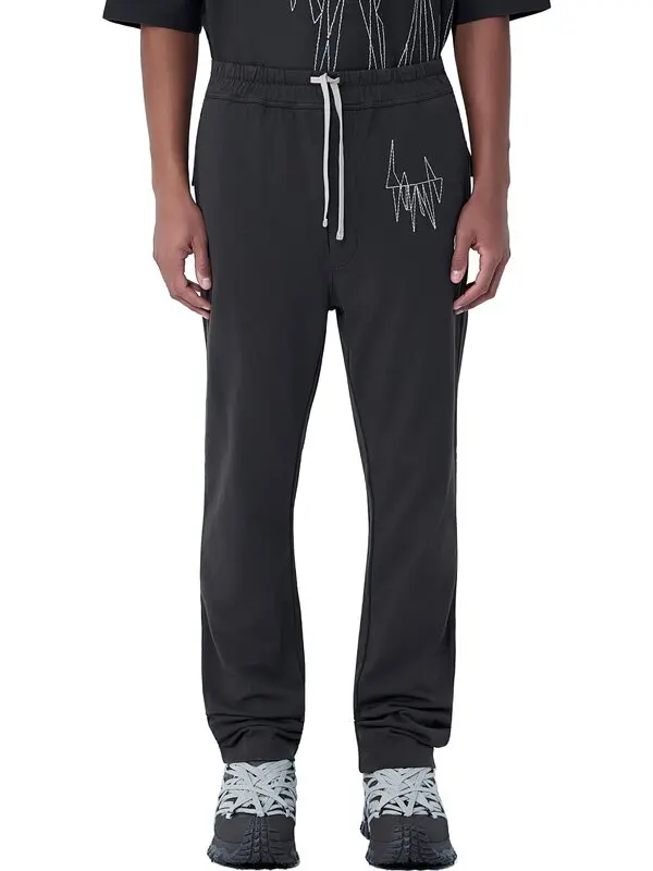 Moncler Rick Owens Elasticated Waist Drawstring Pants - Gray