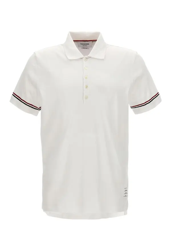 Thom Browne Rwb' Polo Shirt - White
