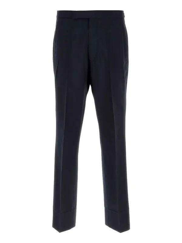 Prada Virgin Wool Trousers - Blue