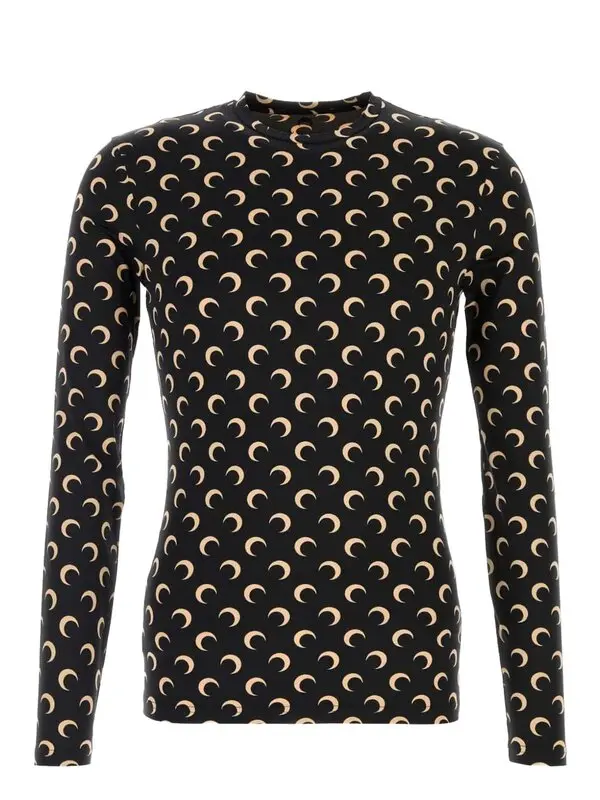MARINE SERRE Moon Crewneck Top - Multicolor