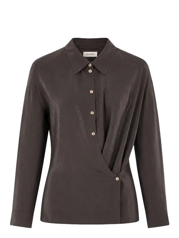 LEMAIRE Straight Collar Twisted Shirt - Multicolor