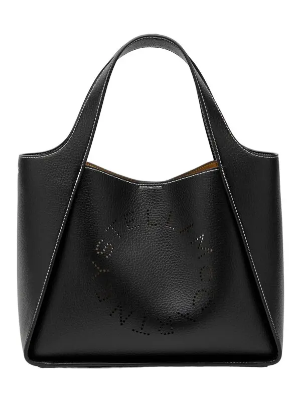 Stella McCartney Medium Stella Logo Bag - Black