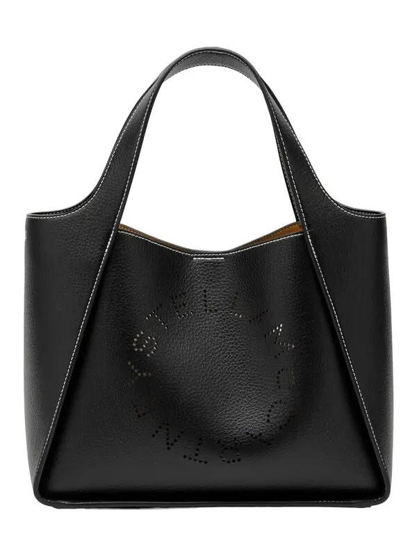 Stella McCartney Medium Stella Logo Bag - Black