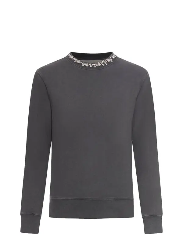 GOLDEN GOOSE Crystal-embellished Crewneck Sweatshirt - Multicolor
