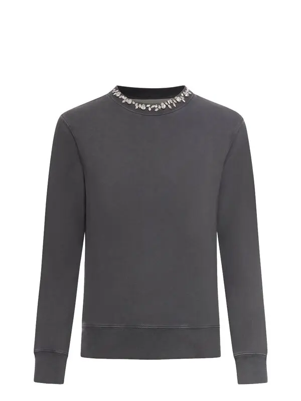 GOLDEN GOOSE Crystal-embellished Crewneck Sweatshirt - Multicolor