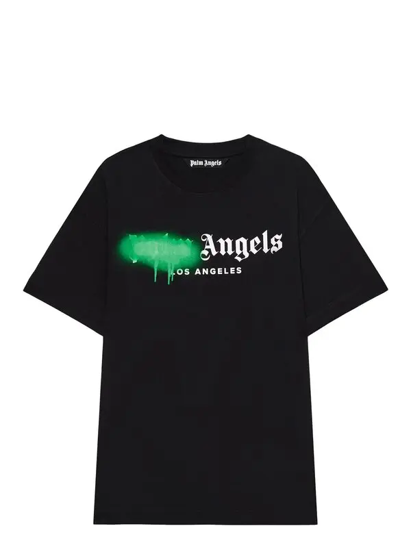 Palm Angels Spray La T-shirt - Black