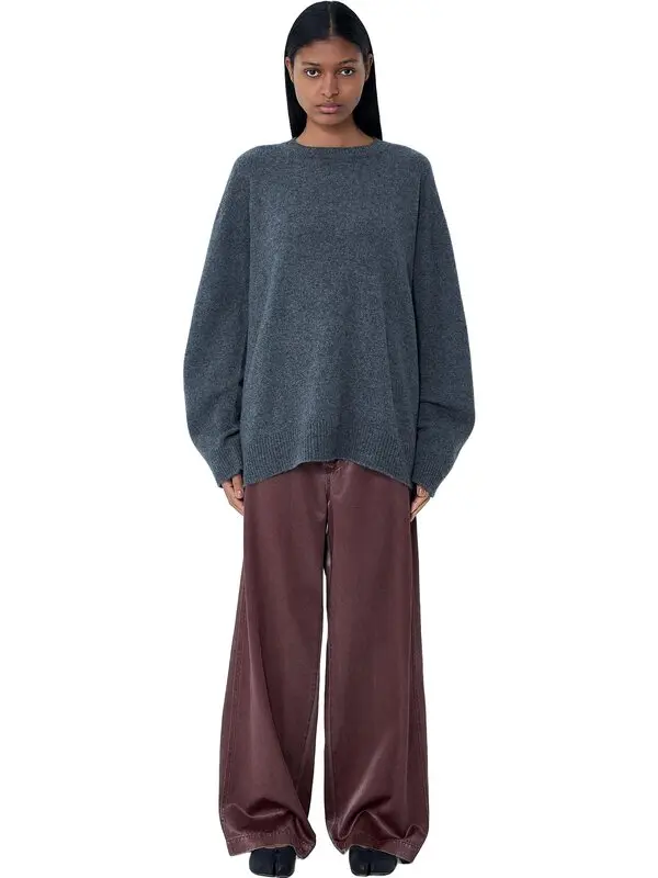 Issey Miyake Oversized Knit Sweater - Black