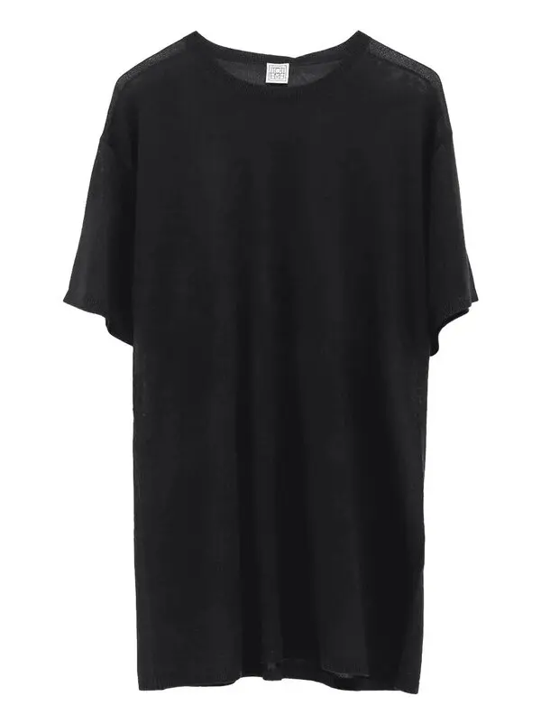 TOTEME Relaxed Fit T-shirt - Black