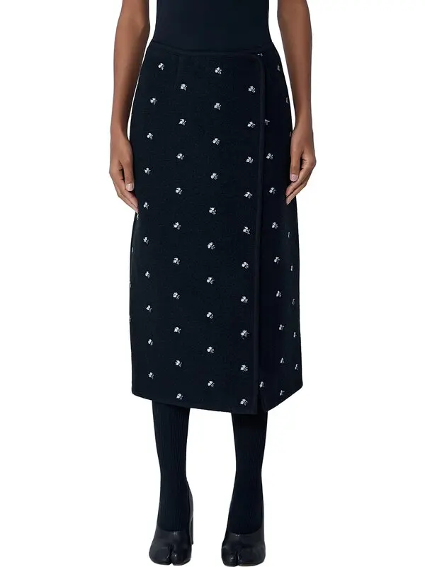 RIER Walker Wrap Skirt - Black