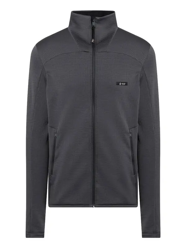Prada Stretch Technical Fabric Sports Sweatshirt - Gray