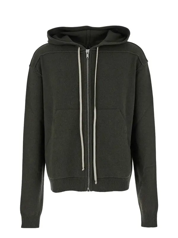 Rick Owens Cashmere And Wool Zip-up Hoodie - Multicolor