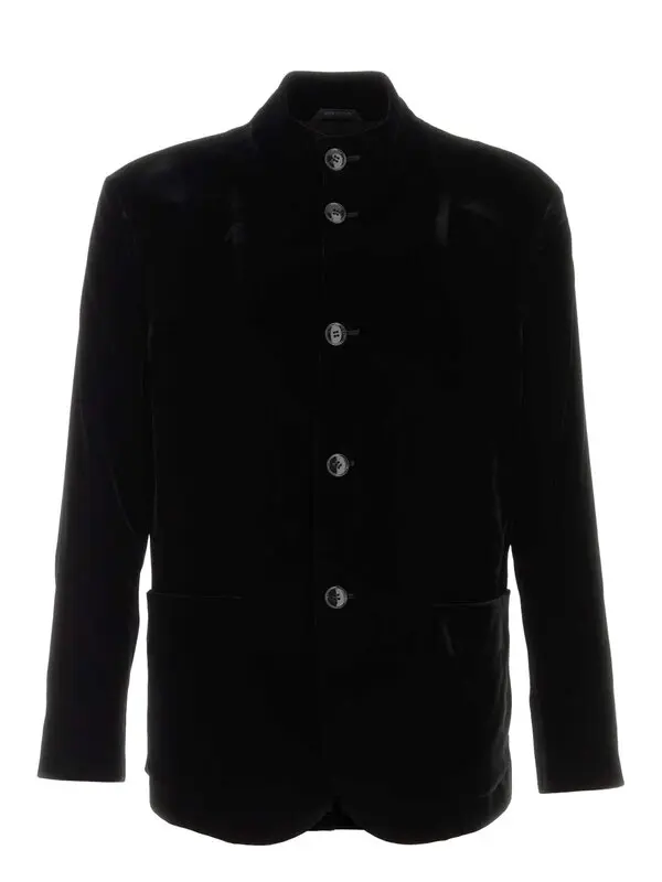 Giorgio Armani Velvet Blazer - Black