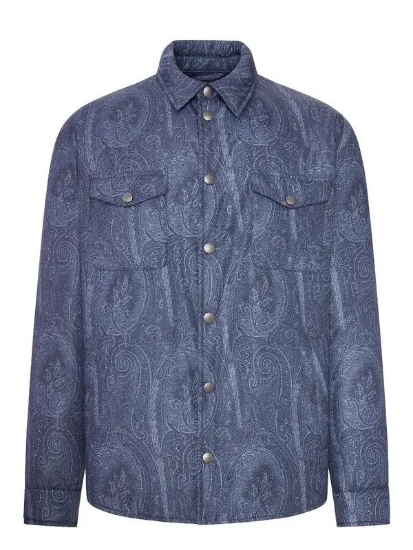 Etro Paisley Overshirt - Blue