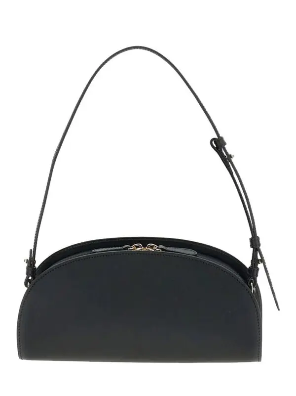 A.p.c. Smooth Calf Leather Shoulder Bag - Black