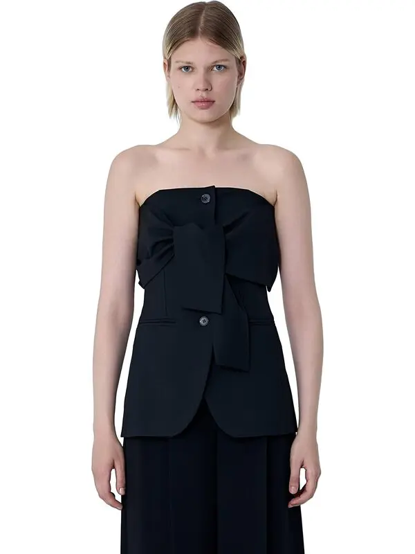 Max Mara Wool Waistcoat - Black