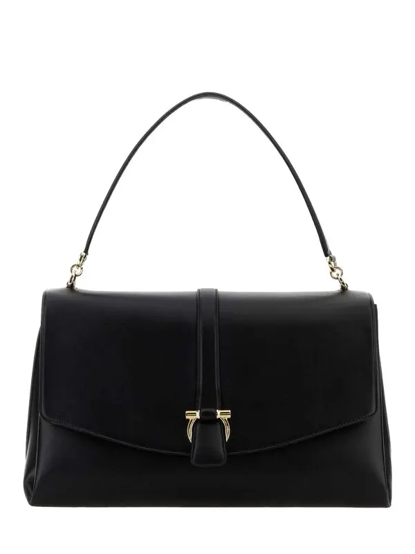 FERRAGAMO Leather Shoulder Bag - Black