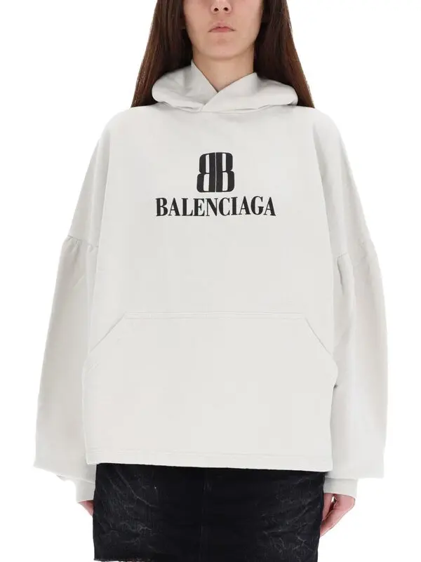 Balenciaga Cotton Sweatshirt - White